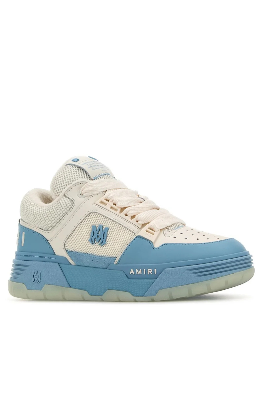 Amiri Ma-1 Logo Patch Sneakers White Blue Ocean Sky | Exclusiv la ...